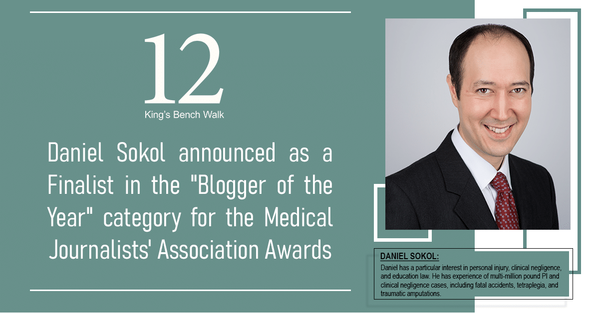 Daniel Sokol announced as a Finalist in the "Blogger of the Year ...
