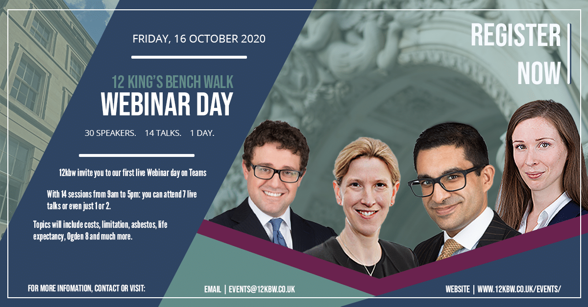 12 KBW Webinar Day 2020 | 12 King's Bench Walk