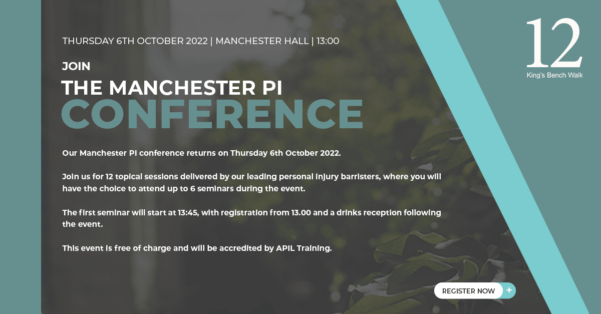Manchester PI Conference | 12 King's Bench Walk