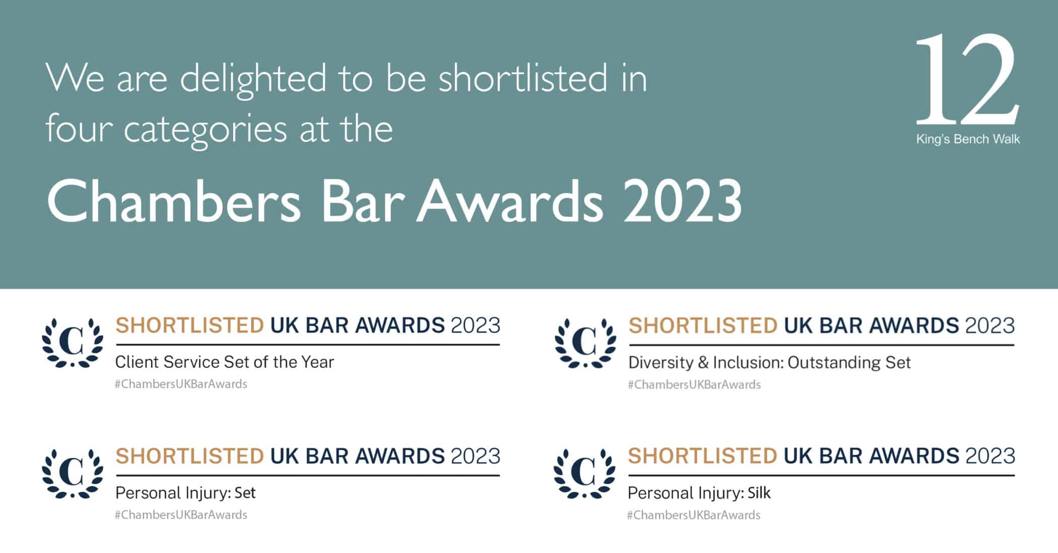 12KBW shortlisted in four categories at the Chambers Bar Awards 2023 ...
