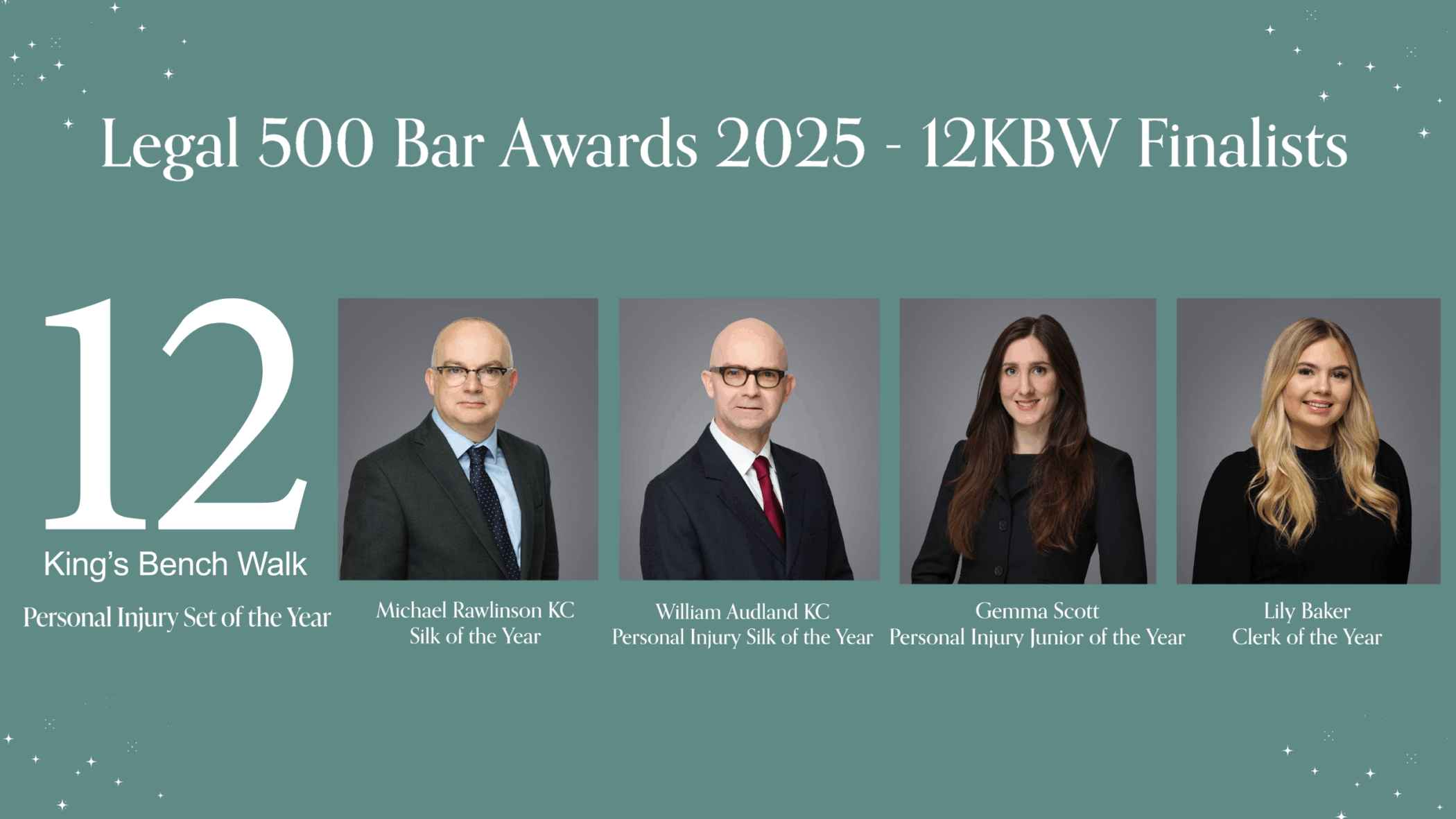 12KBW shortlisted in five categories for The Legal 500 Bar Awards 2025 ...