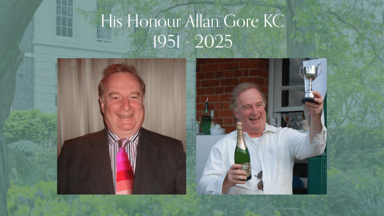 12KBW mourns the loss of His Honour Allan Gore KC | 12 King's Bench Walk